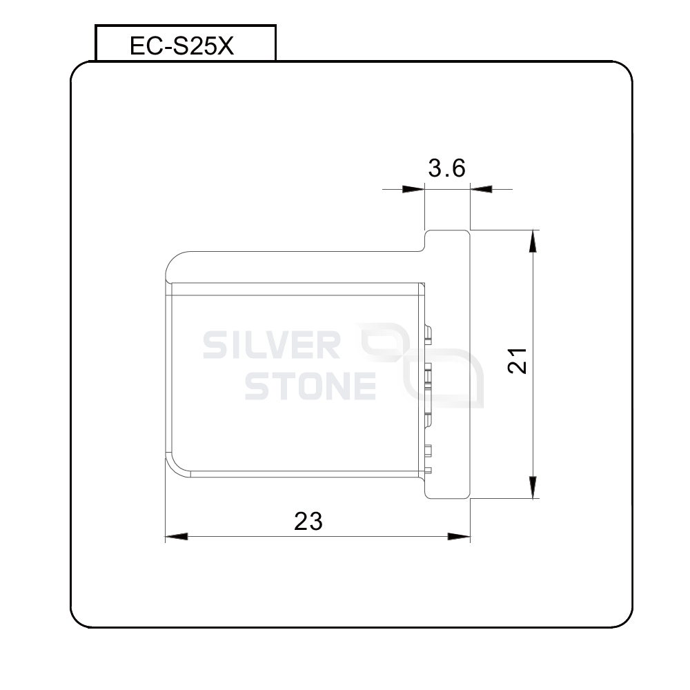 EC-S25-Silver Stone Hardware