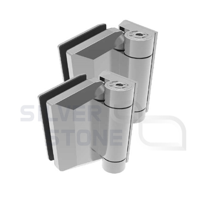 155 Series Glass to Post-Silver Stone Hardware